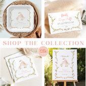 Vintage Goose Girl Baby Shower Welcome Sign | Zazzle