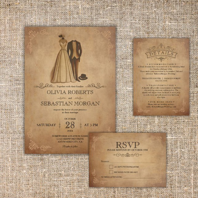 rustic wedding invitations templates
