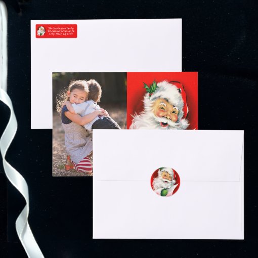 Winking Santa Business Card | Zazzle