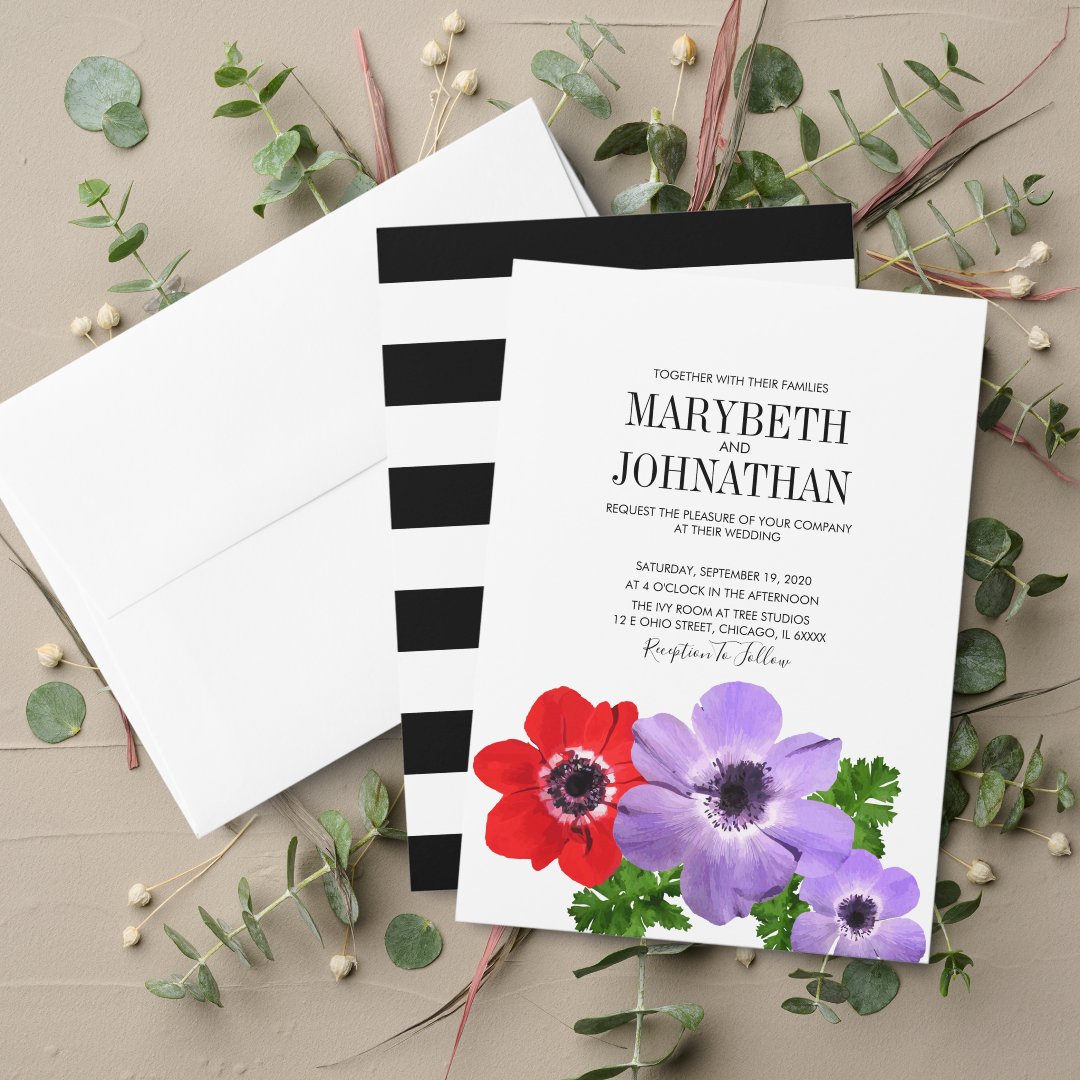 Simple Black Wedding Invitation Belly Bands Invitation Belly Band | Zazzle