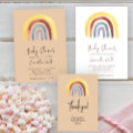 Boho rainbow baby shower - Prayer Candle Label | Zazzle