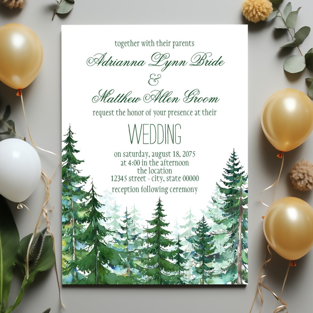 Fir Tree Return Address Label | Zazzle