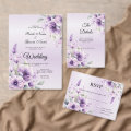 Watercolor Purple Floral Bunting Flag | Zazzle