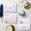 Watercolor Purple Floral Bunting Flag | Zazzle