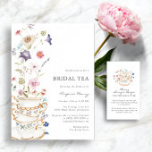 Floral Bridal Tea Party Invitation | Zazzle