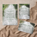 Waterfall Nature Outdoor Wedding Invitation | Zazzle
