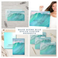 Ocean Waves Beach Sea Travel QR Code Modern Square Business Card | Zazzle