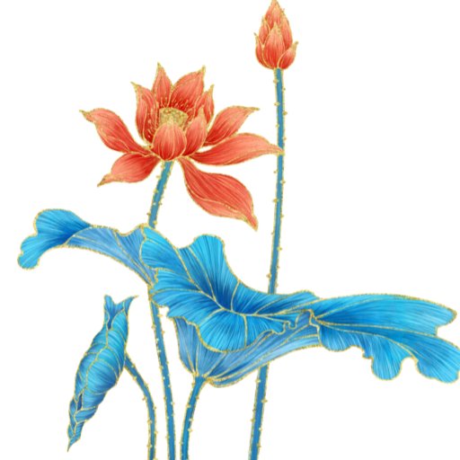 Lotus Flower Orange & Blue Wedding Thank You Classic Round Sticker | Zazzle