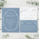 Rustic Dusty Blue Wildflower Boho Wedding Invitation | Zazzle