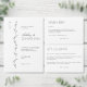 Modern Botanical Divider Wedding Green All-in-One Invitation | Zazzle