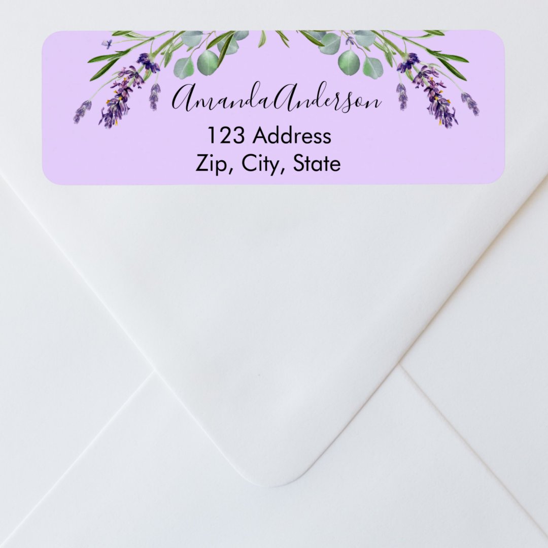 Lavender violet eucalyptus mr mrs wedding guest book | Zazzle