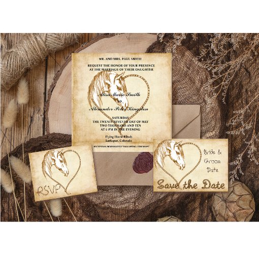 Western Wedding invitations | Zazzle