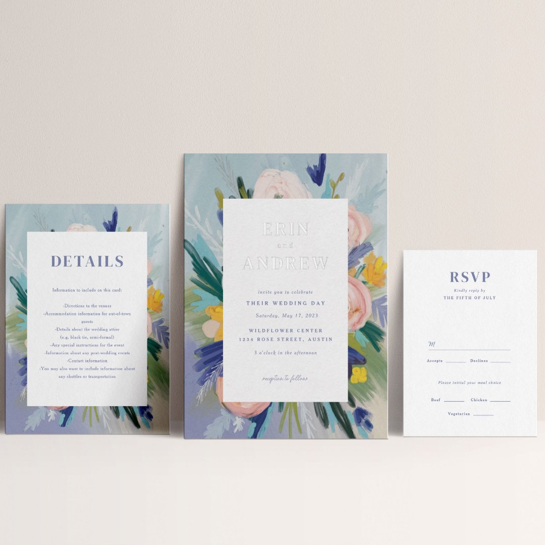 Where Love Grows Wedding Invitation With RSVP Card | Zazzle