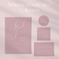 Whimsical Dusty Blue/Rose Baby Gender Reveal Invitation | Zazzle