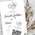 Whimsical Heart Locket Doodle Sketch Digital STD Invitation | Zazzle