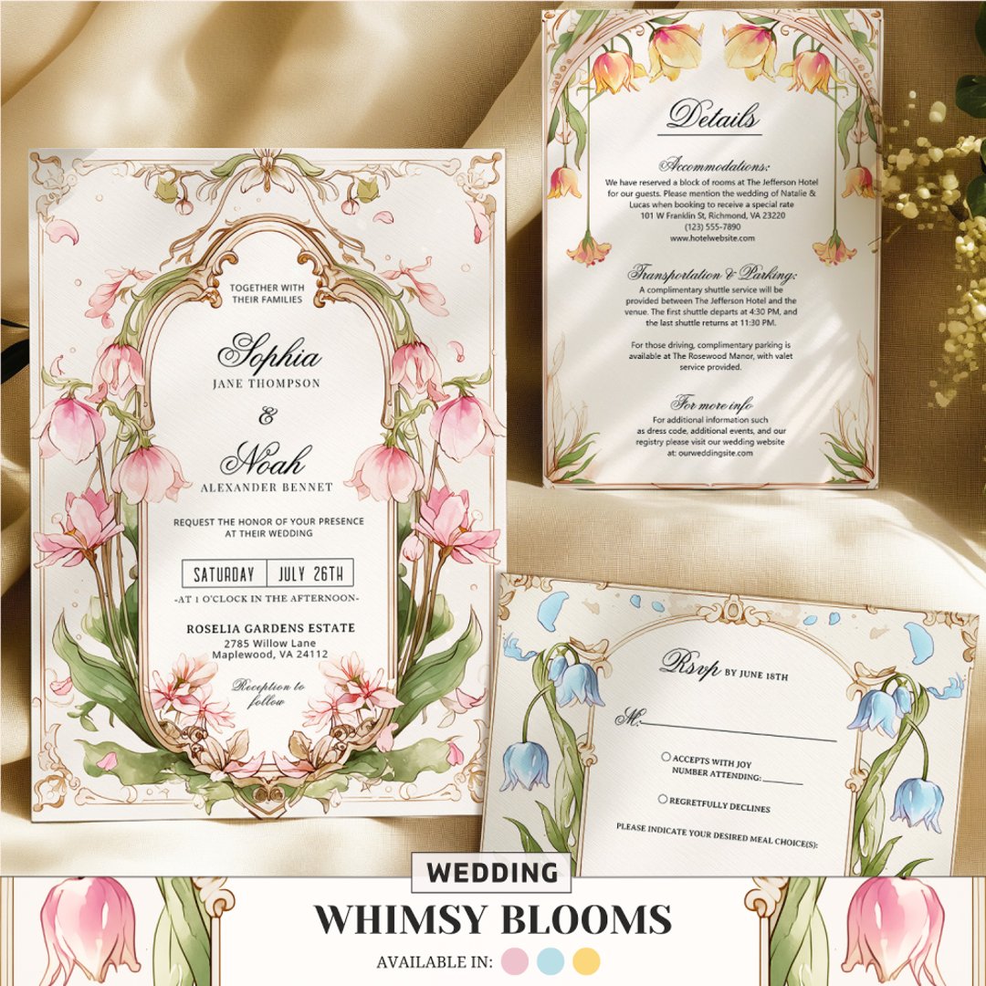 Light Blue Wedding Invitation | Zazzle
