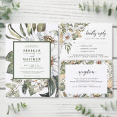 White Botanical Bohemian Table Tent Sign | Zazzle