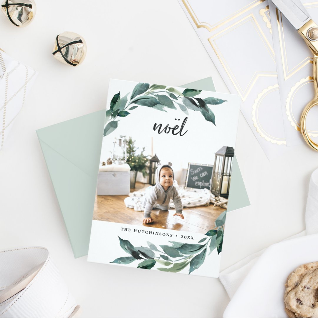 Winter Abundance | Holiday Photo Collage Card | Zazzle