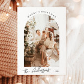 Modern Boho Christmas Card | Photo Holiday | Zazzle