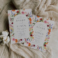Watercolor Wildflowers Wedding Invitation | Zazzle