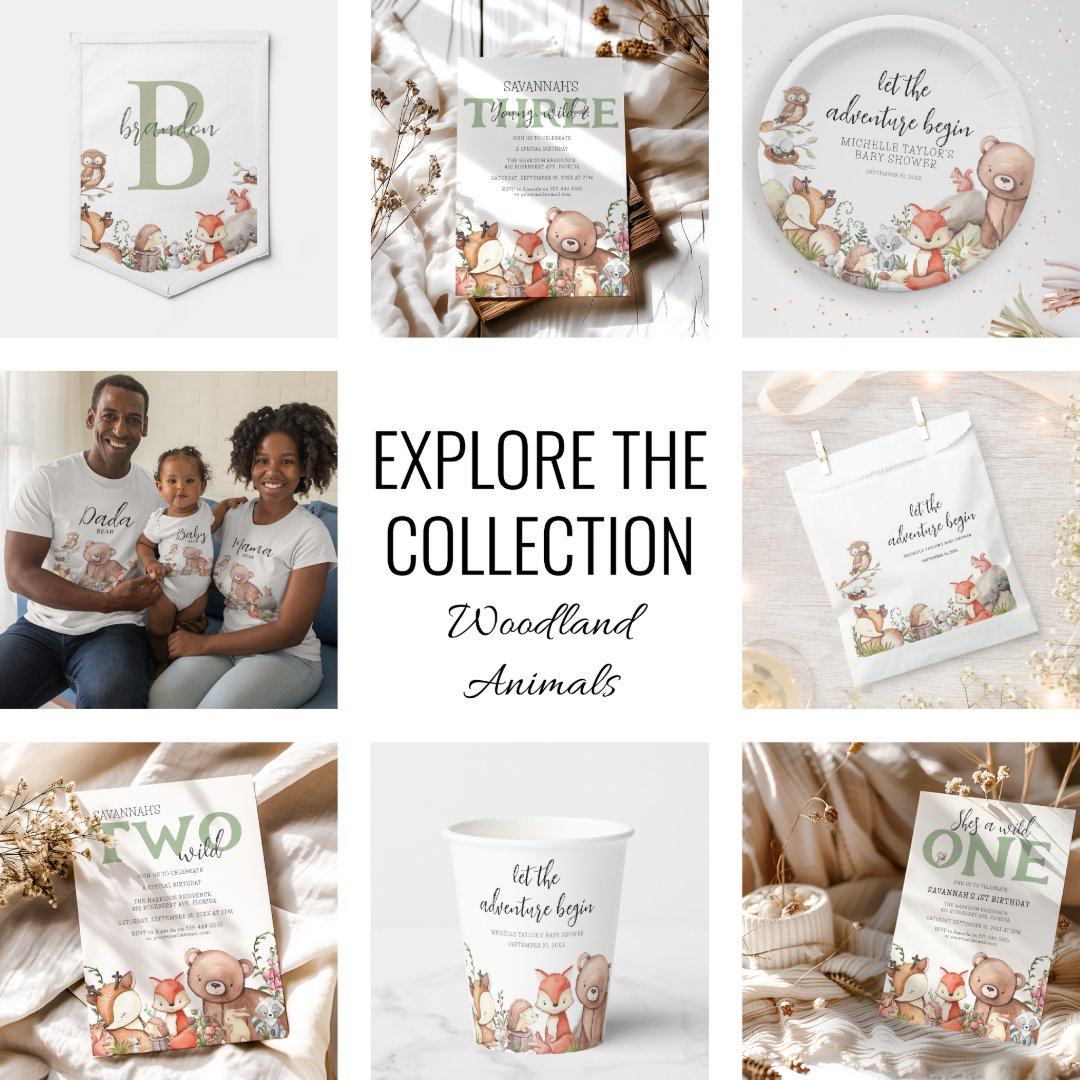 Woodland Animals 'Word Scramble' Baby Shower Game | Zazzle