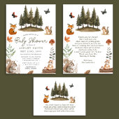 Woodland Forest Animals Baby Shower Welcome Banner | Zazzle