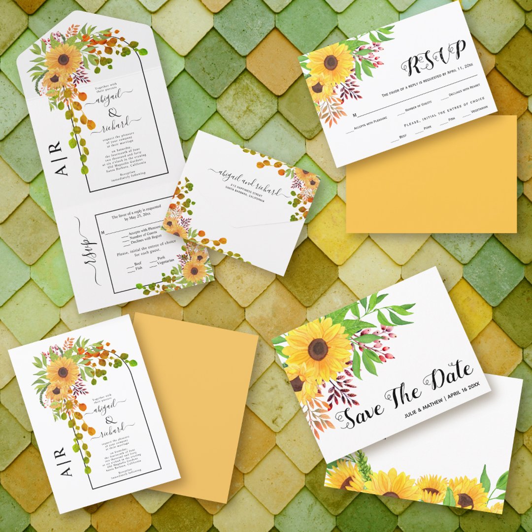 Yellow sunflowers wedding seating chart foam board | Zazzle