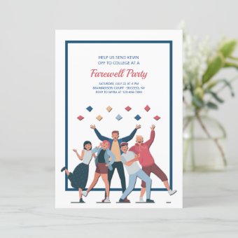 College Bound Farewell Party Invitation | Zazzle
