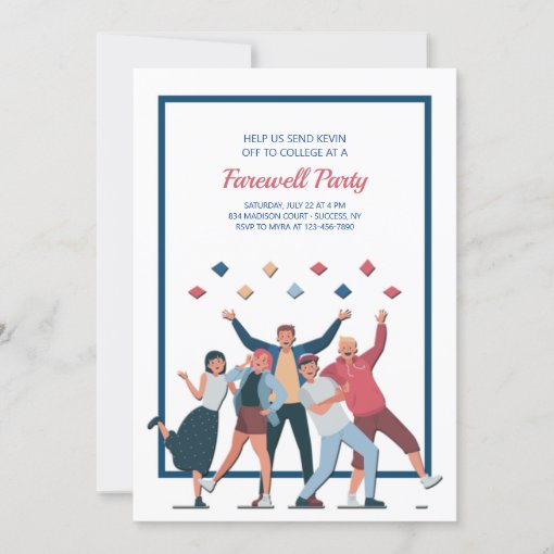 College Bound Farewell Party Invitation | Zazzle