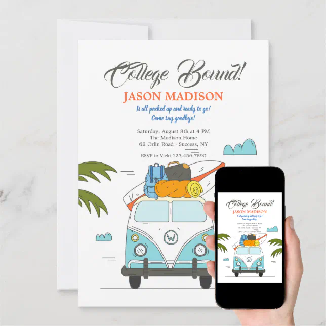 College Bound Invitation | Zazzle