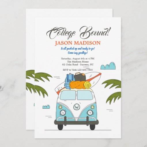College Bound Invitation | Zazzle