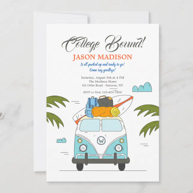 College Bound Invitation | Zazzle