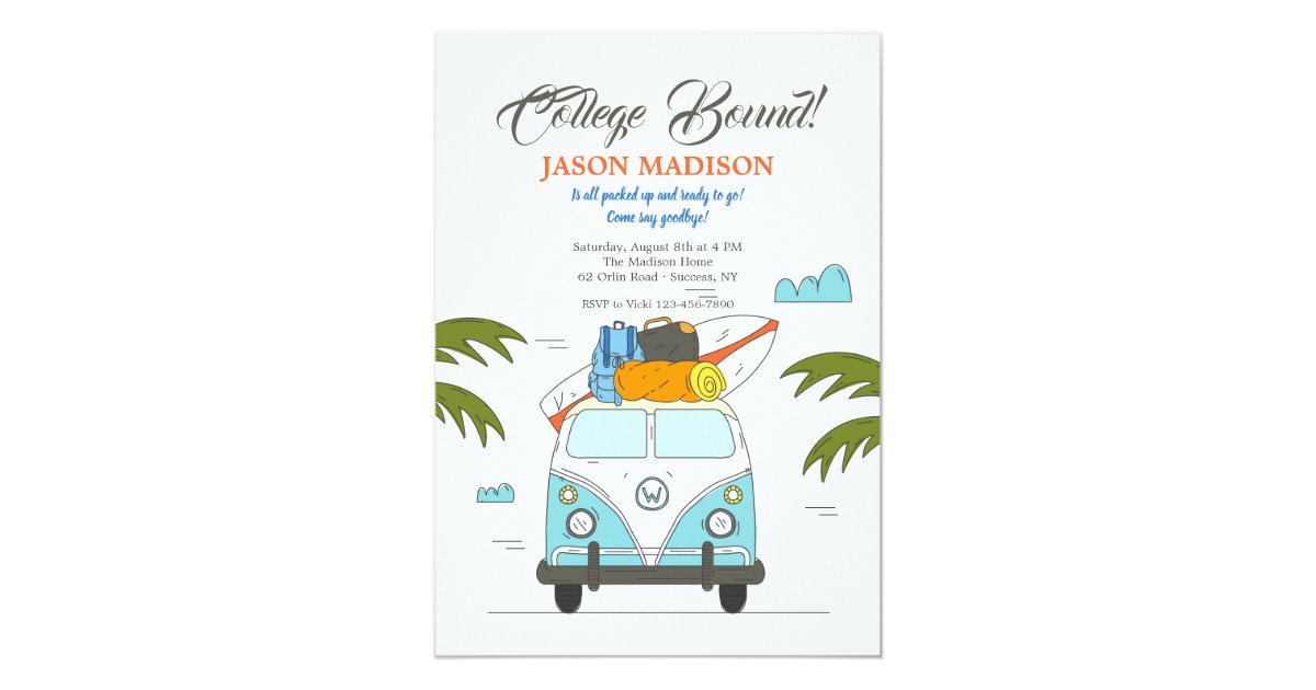 College Bound Invitation | Zazzle.com