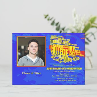 College Bound Photo Graduation Invitation | Zazzle