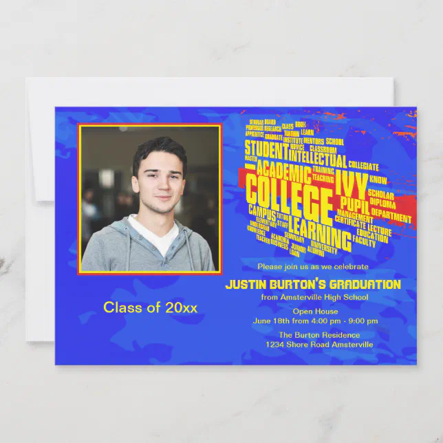 College Bound Photo Graduation Invitation | Zazzle