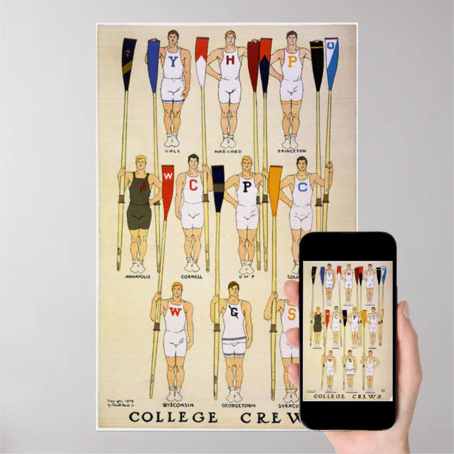 College Crews & Colors Poster | Zazzle