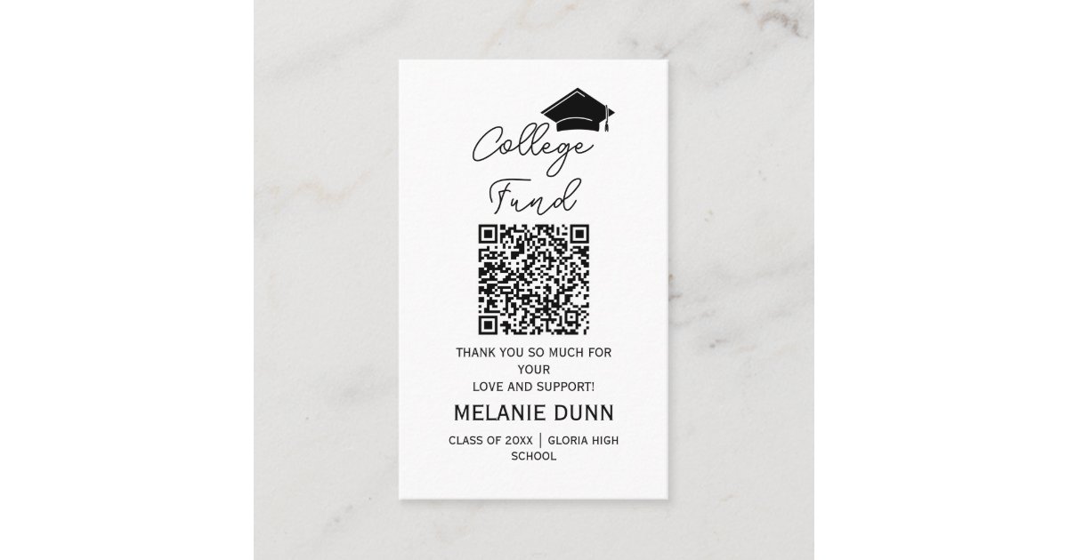 College fund graduation enclosure card | Zazzle