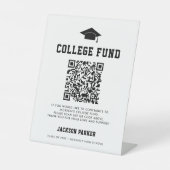 College Fund QR Code Sign for Graduation Party | Zazzle