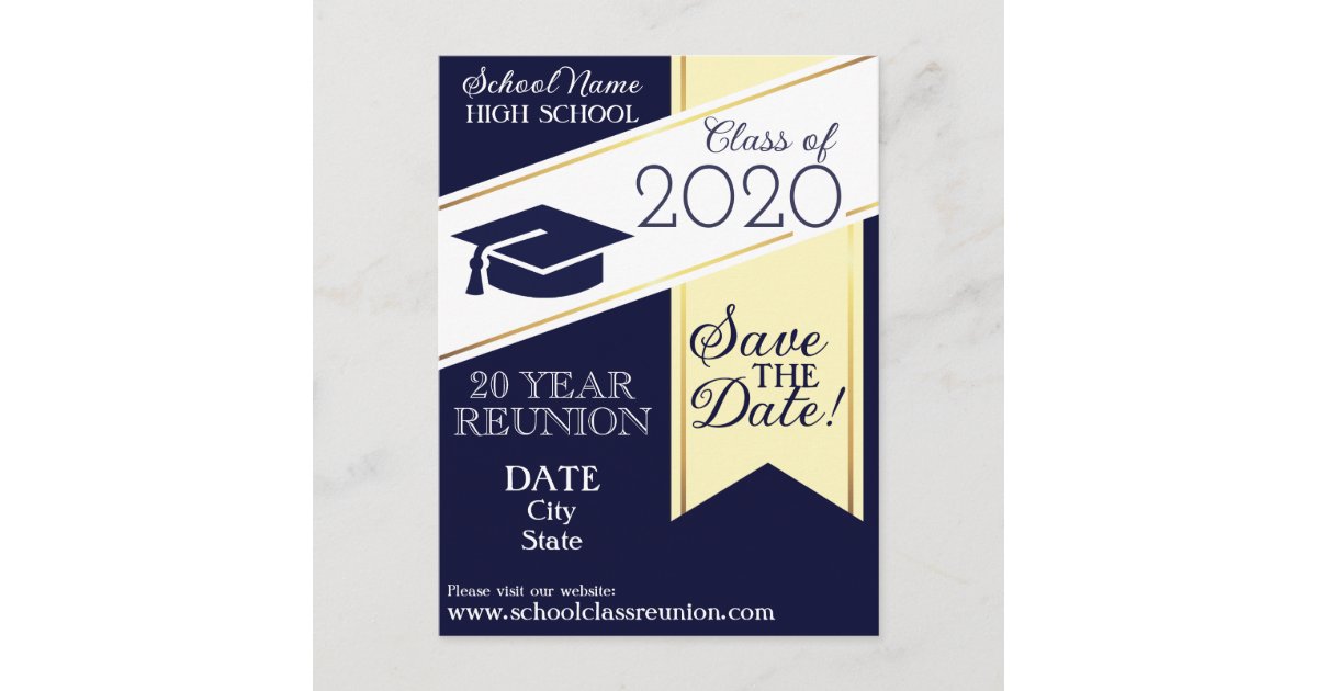 College, High School Reunion Invitation Postcard | Zazzle