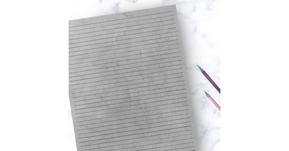 College Ruled | Gray Vintage Paper Grey Background Notepad | Zazzle