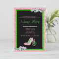 College Sorority Green Pink Welcome To Sisterhood Invitation | Zazzle