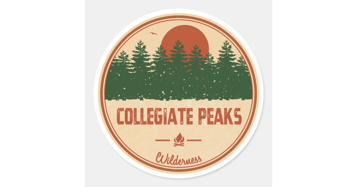 Collegiate Peaks Wilderness Colorado Classic Round Sticker | Zazzle
