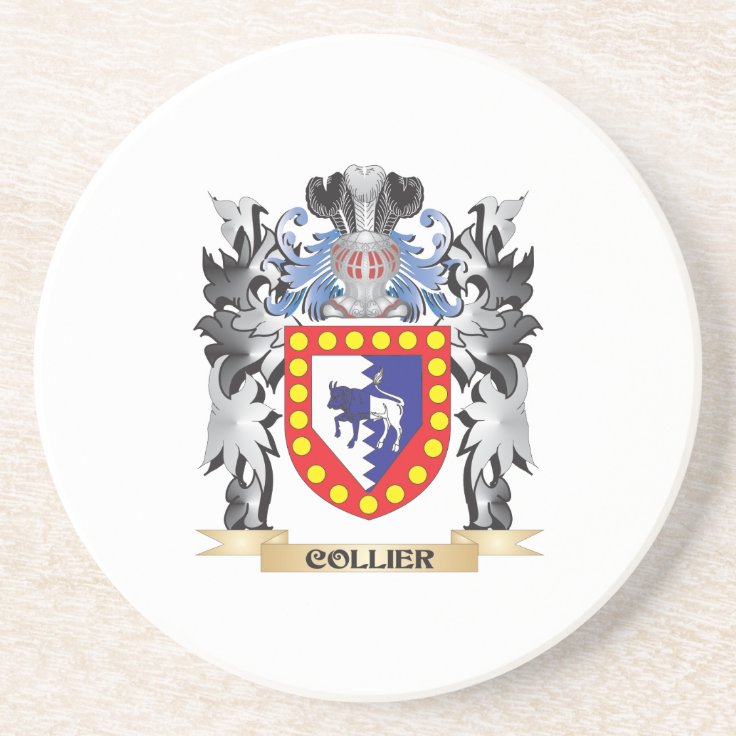 Collier Coat of Arms - Family Crest Drink Coaster | Zazzle
