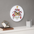 Collins Family Crest Heraldry Wall Clock | Zazzle