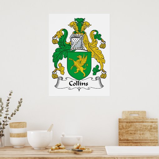 Collins Family Crest Poster | Zazzle