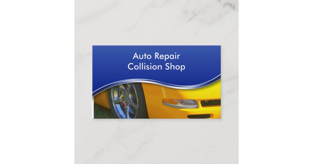 Collision Shop Business Cards | Zazzle