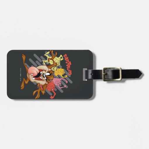 Coloful "Tantrum" TAZ™ Luggage Tag | Zazzle