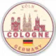 Cologne Germany City Skyline Emblem Sticker | Zazzle