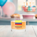 Colombia and Colombian Flag Red Personalization Whiskey Glass | Zazzle