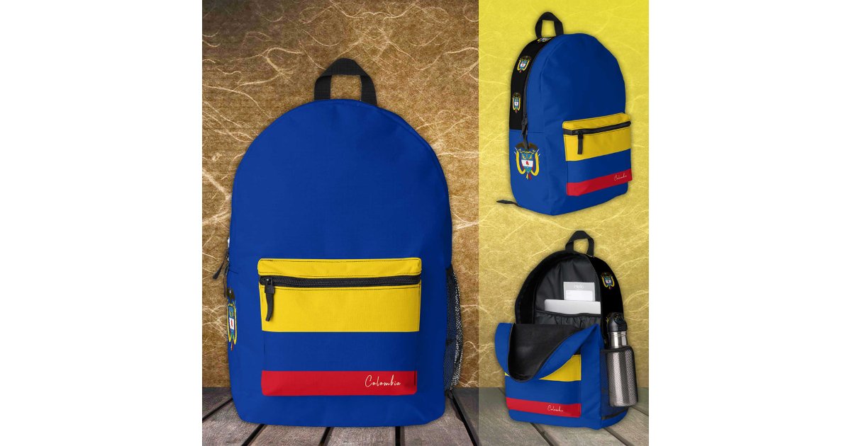 Colombia, backpack, Colombian Flag / patriotic Printed Backpack | Zazzle
